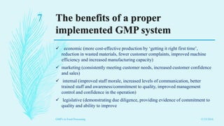 Benefits of a GMP Quality Management System | PDF