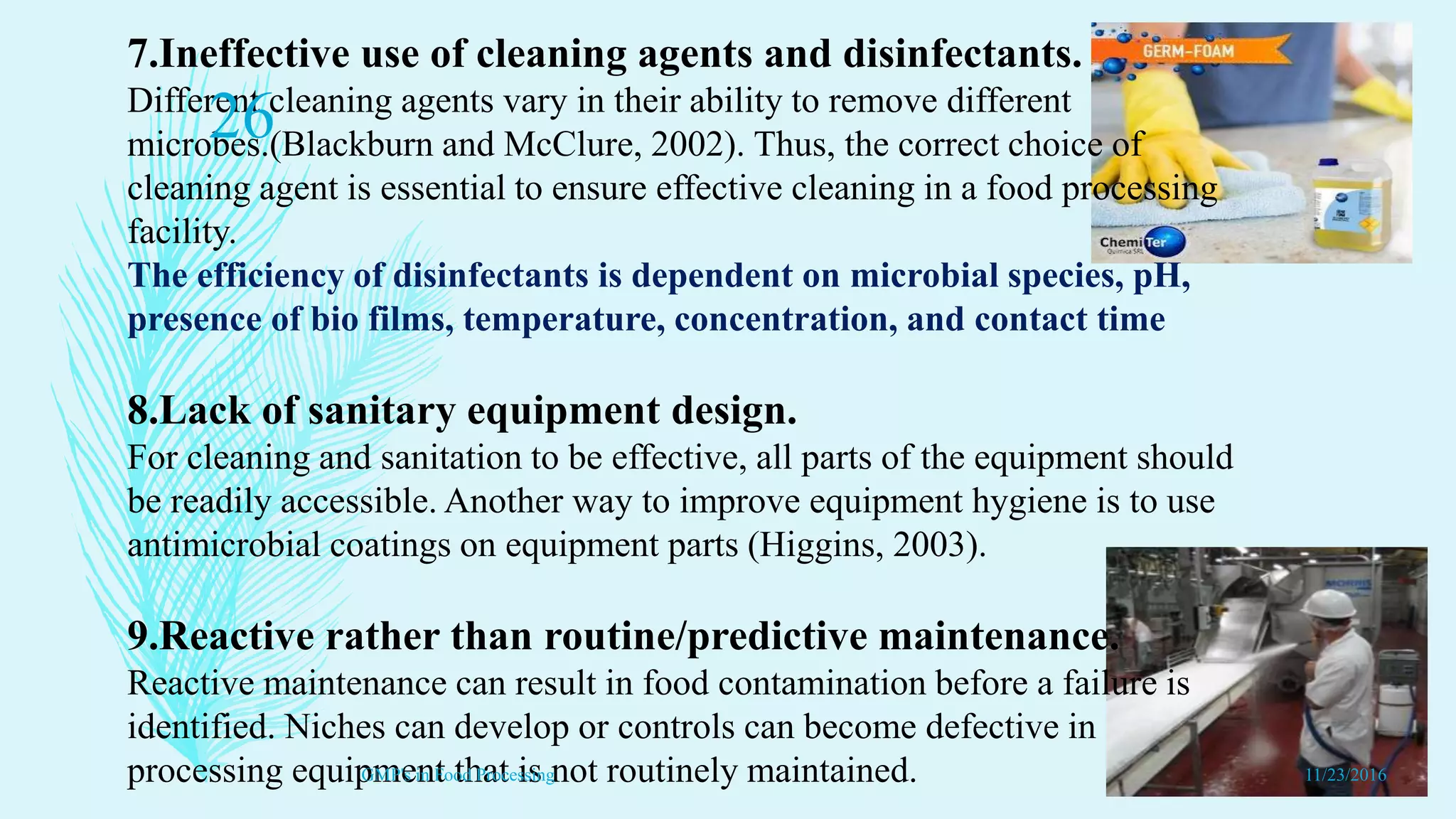 Good Manufacturing Practices in Food Processing | PPTX