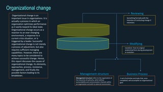 Effect of organizational change on organizational performance | PPT