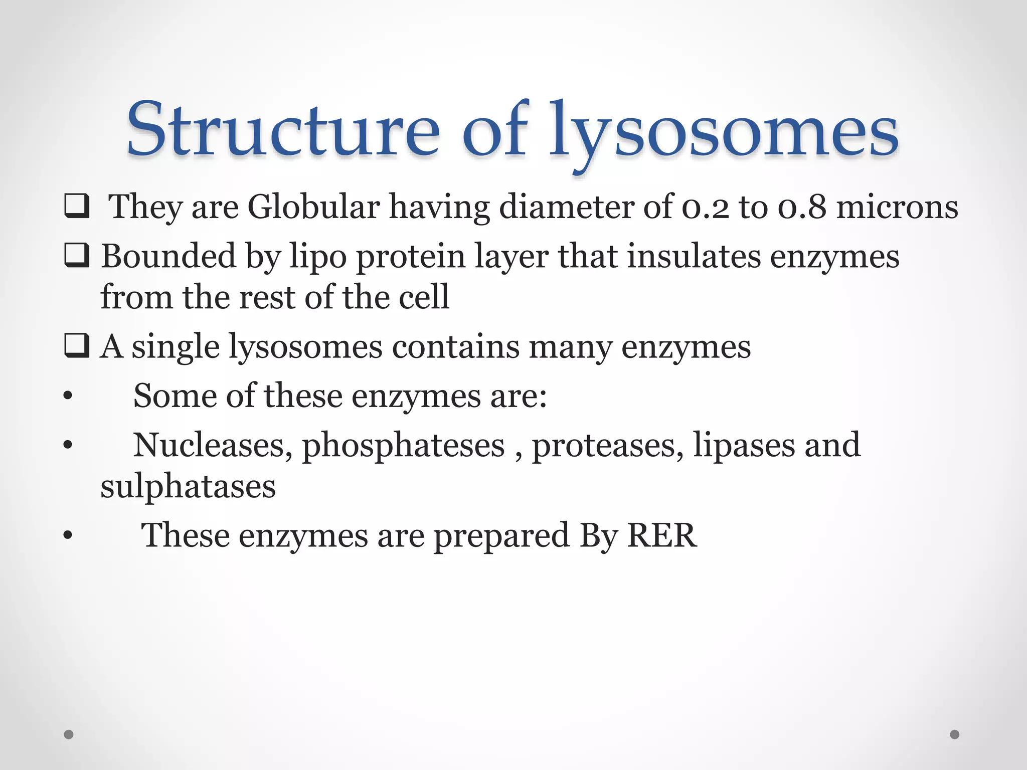 lysosomes | PPTX
