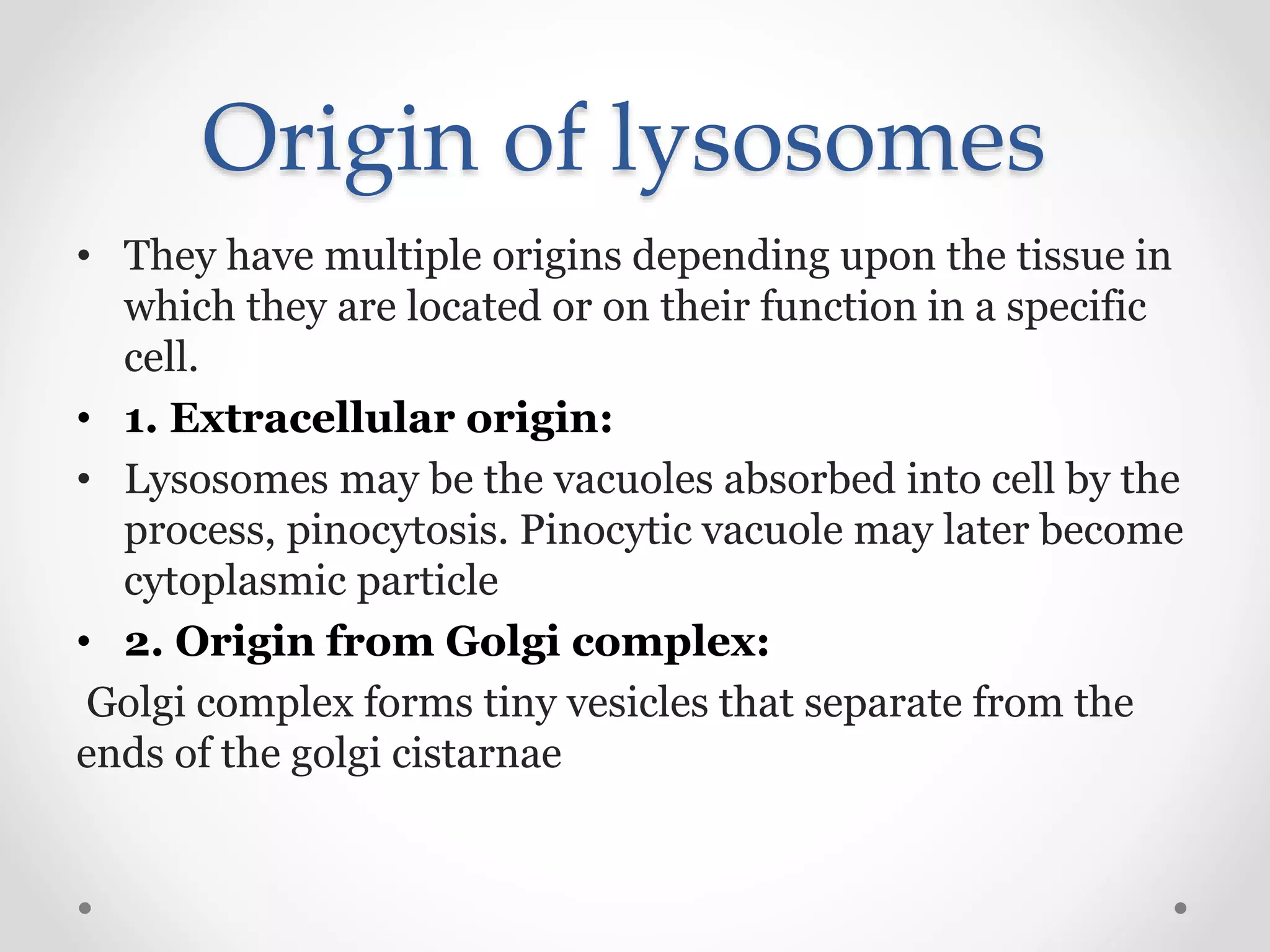lysosomes | PPTX