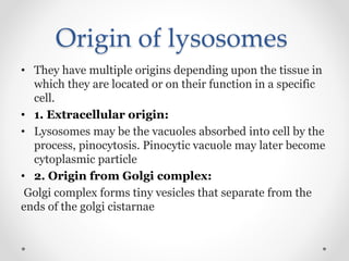 lysosomes | PPTX
