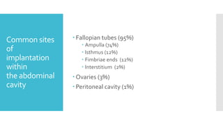 Ectopic Pregnancy | PPT