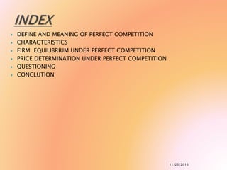 PERFECT COMPETITION | PPTX