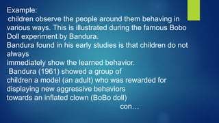 Social Learning Theory | PPTX