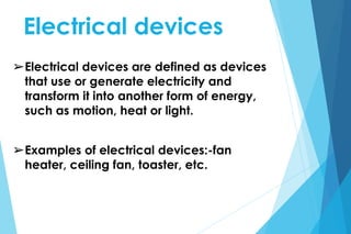 Various electronics and electrical equipments at home{created by nitesh ...