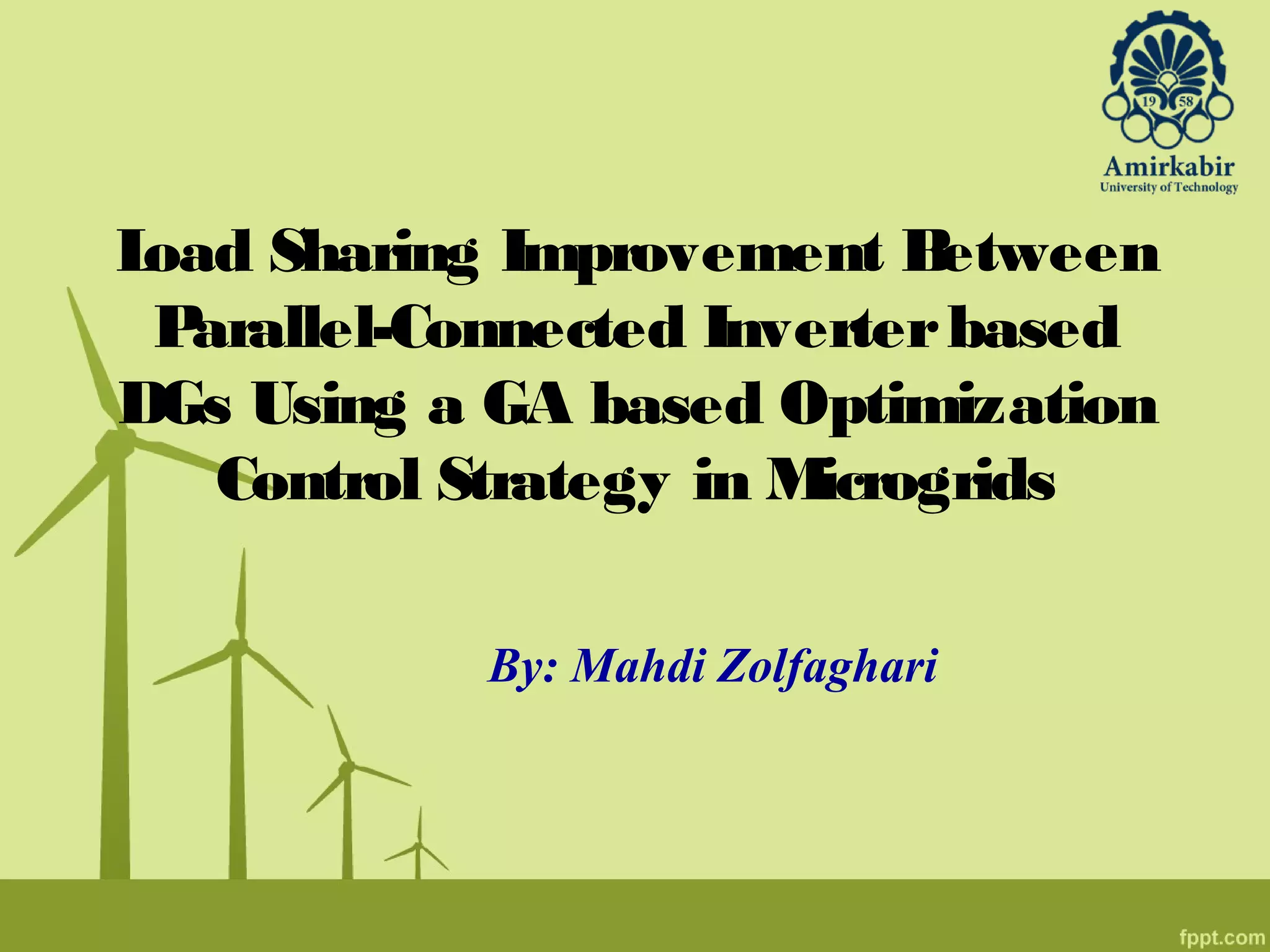 Load Sharing Improvement Between Parallel- Connected Inverter based DGs ...