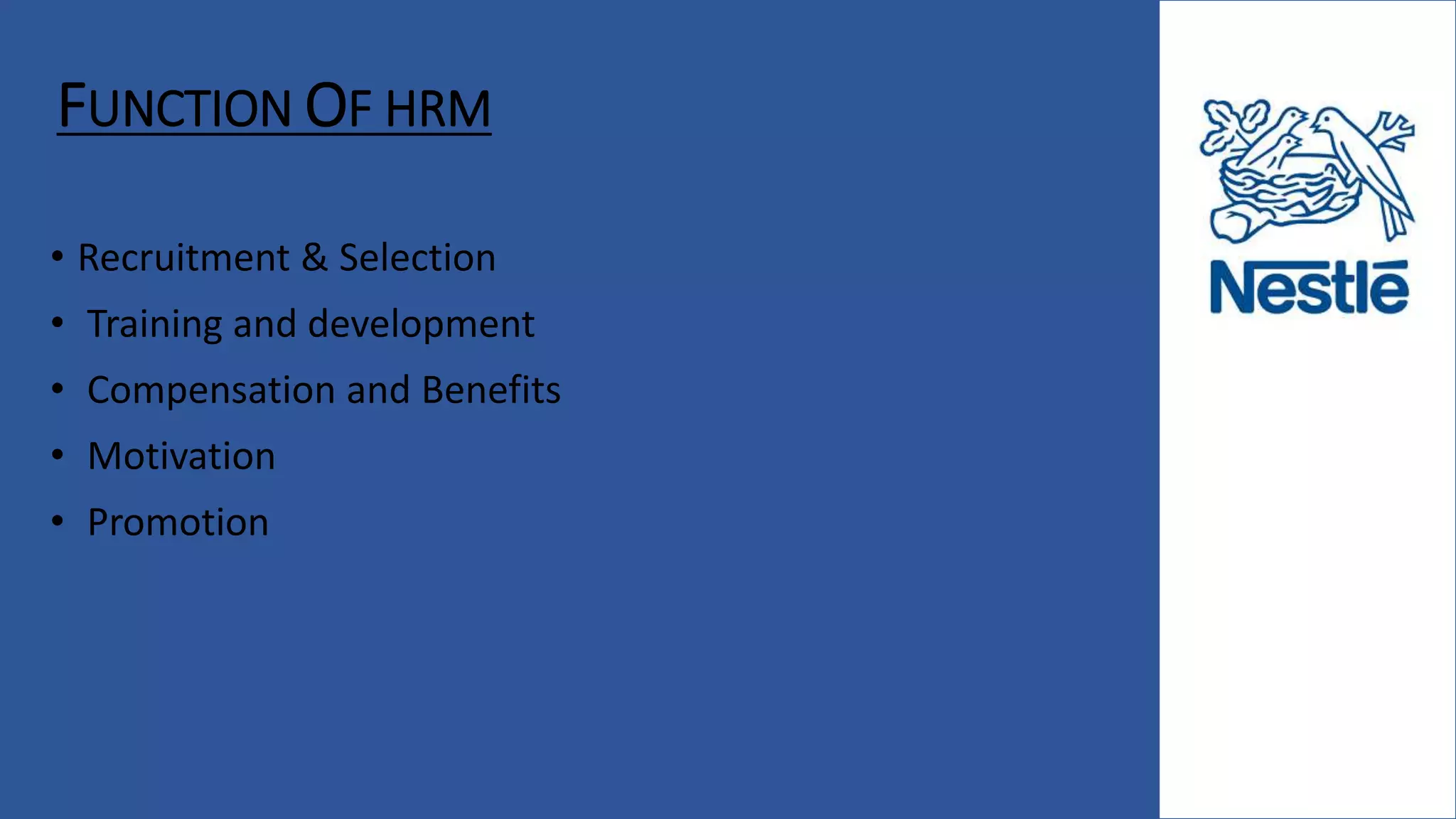 Nestle HRM and SWOT analysis | PPT