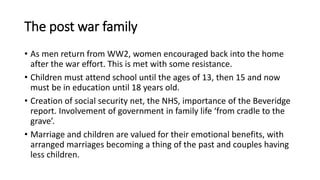 Social change and the family | PPTX