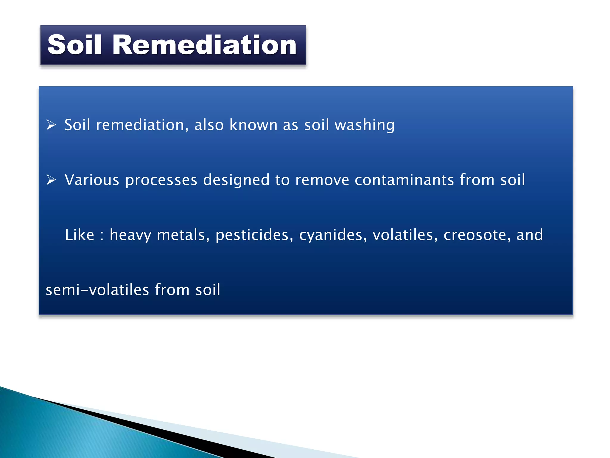 Soil contamination and remediation | PPTX