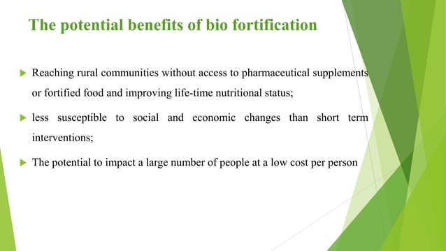BIOFORTIFICATION | PPTX | Agriculture | Industries