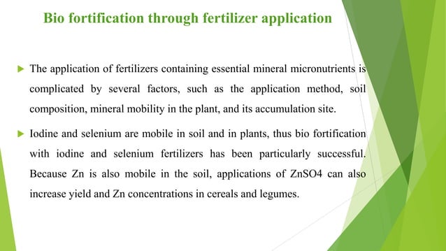 BIOFORTIFICATION | PPTX | Agriculture | Industries