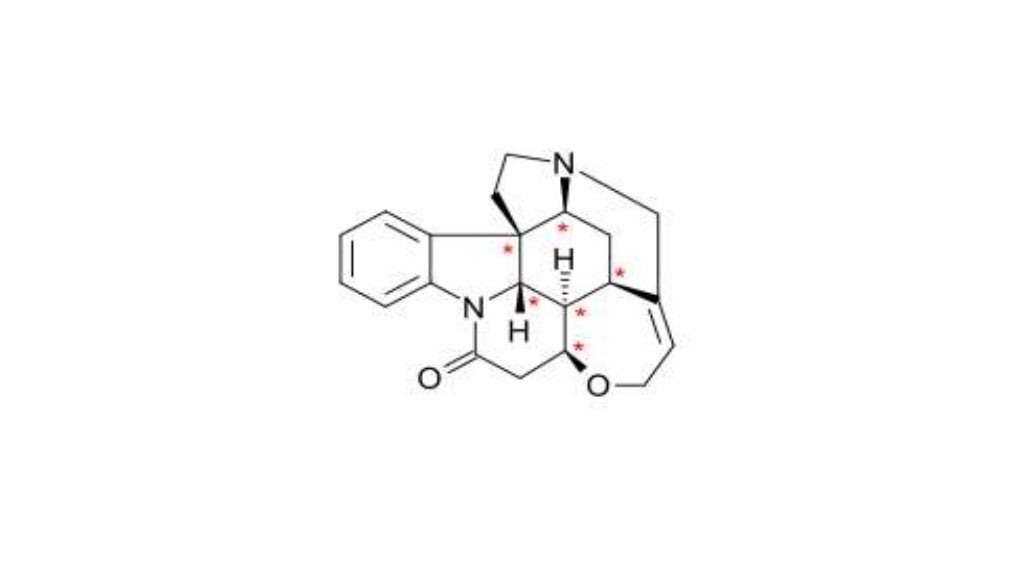 The molecular structure of Strychnine