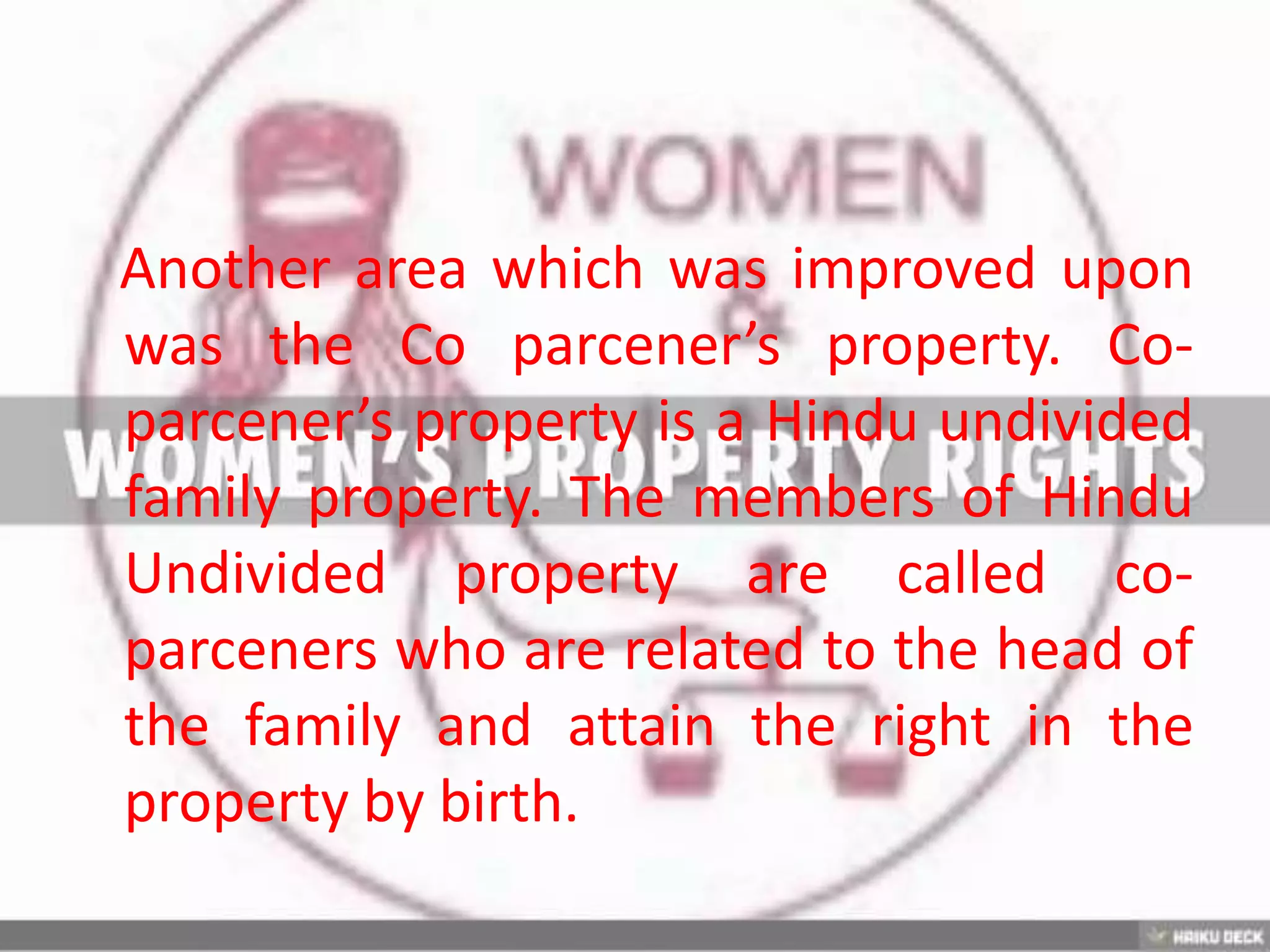 WOMEN’S PROPERTY RIGHTS | PPTX