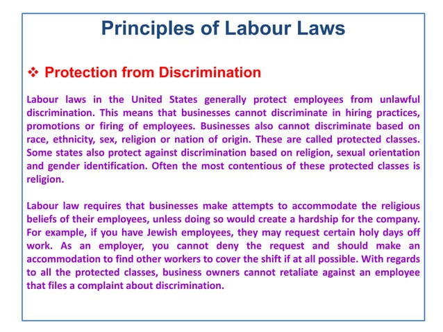 Introduction to Labour Laws | PPTX | Religion & Spirituality