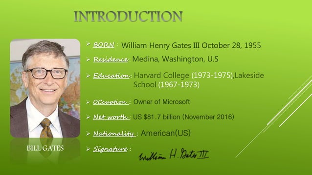 BILL GATES | PPTX