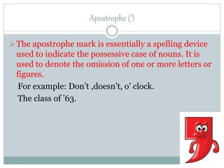 punctuation marks. | PPTX