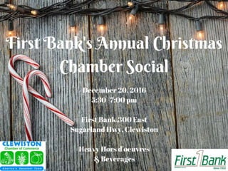 First Bank Chamber Social | PPT