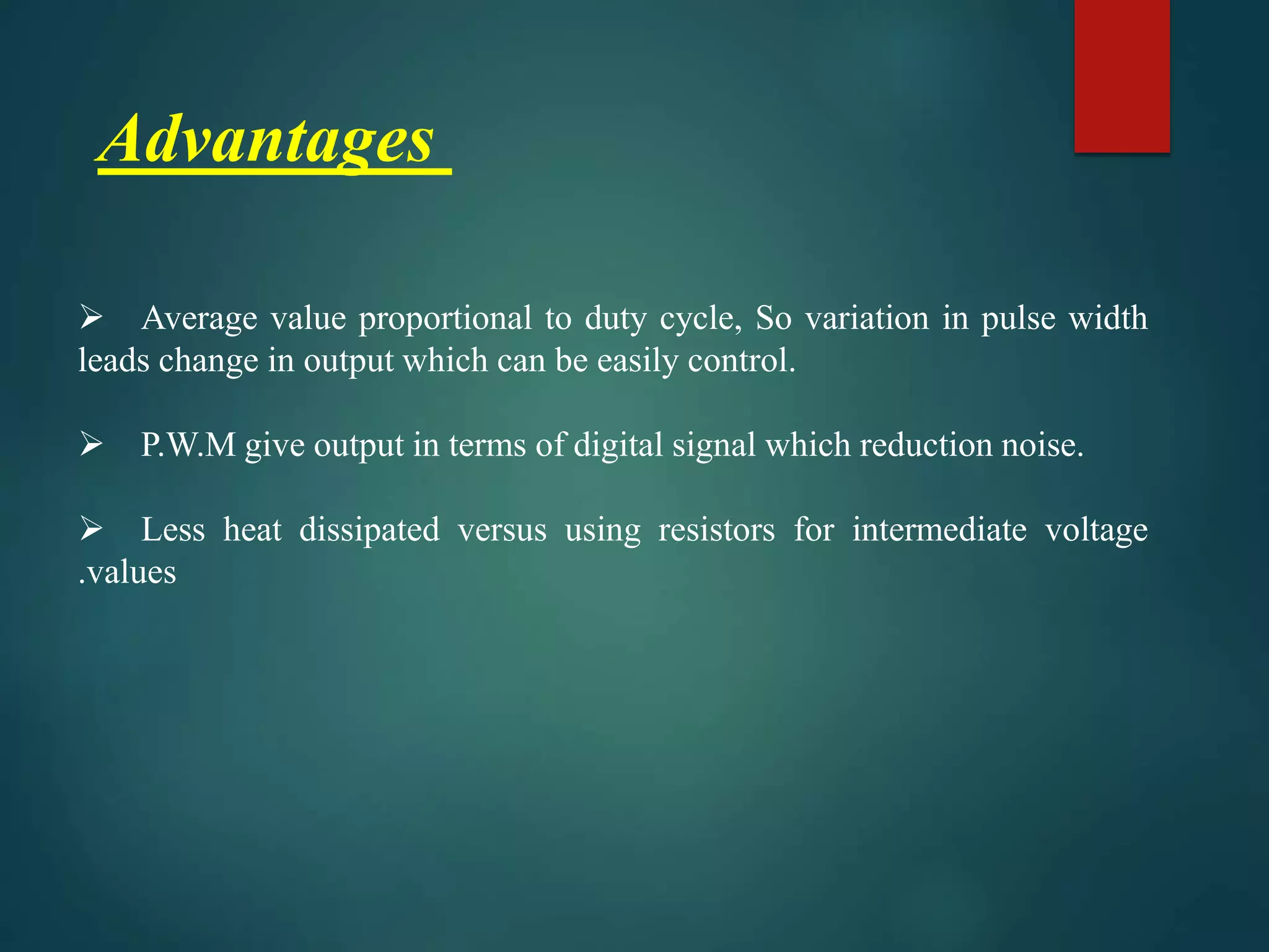 Pulse width modulation (PWM) | PPTX