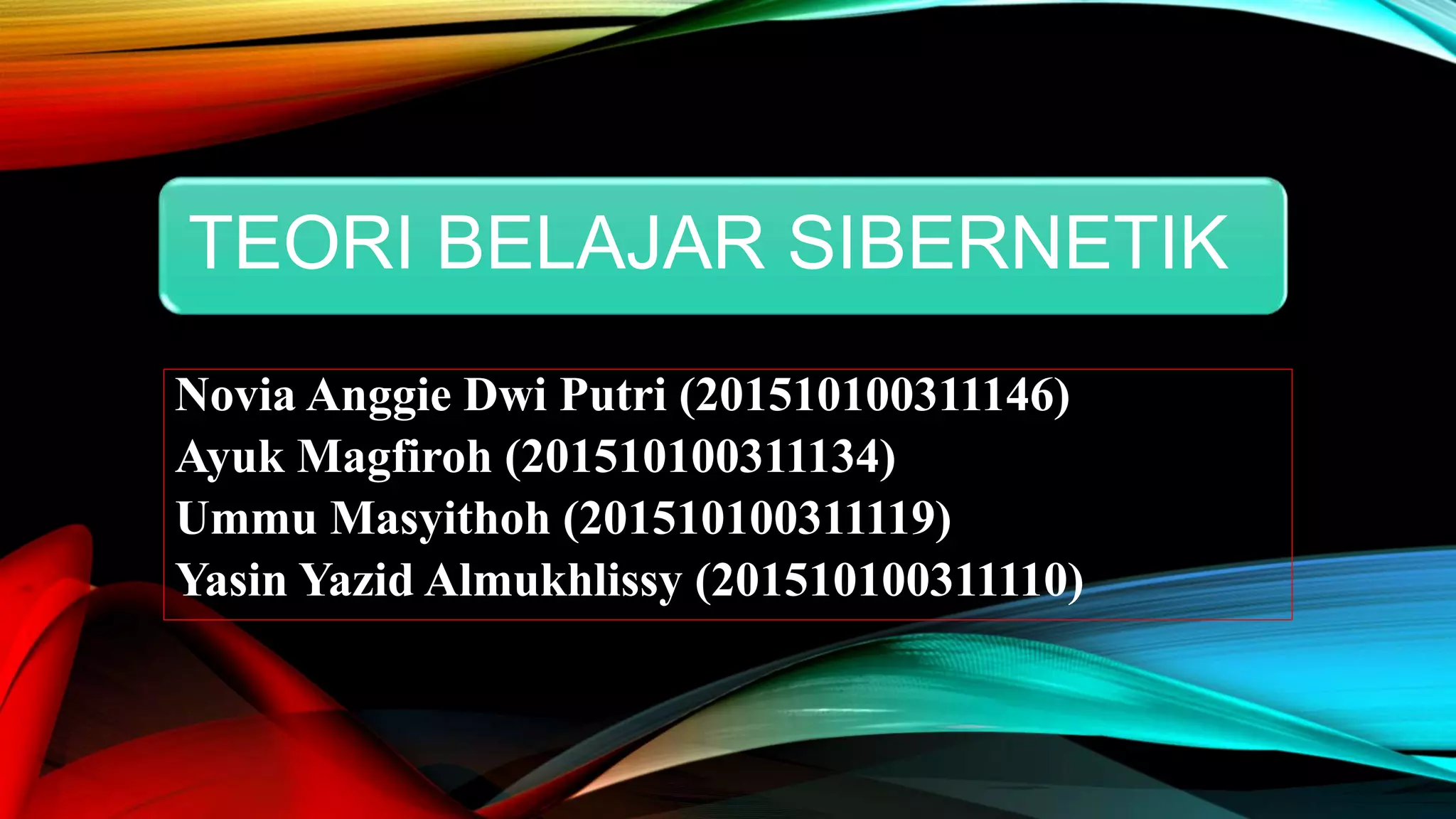 Teori Belajar Sibernetik | PPTX