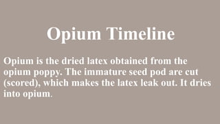 The Opium Timeline | PPTX