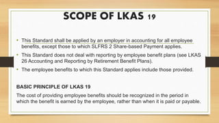 LKAS 19 – EMPLOYEE BENEFITS | PPTX
