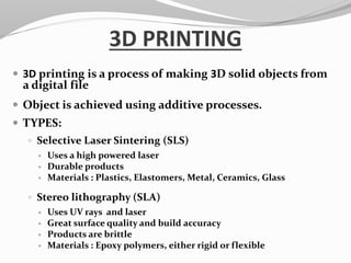 Bioelectric Prosthesis Modelling using 3D-Printing | PPTX