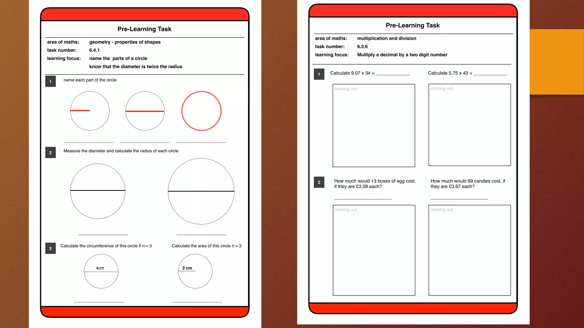 pre-learning in maths - 32 short tasks for year initially | PPT