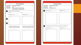 pre-learning in maths - 32 short tasks for year initially | PPT