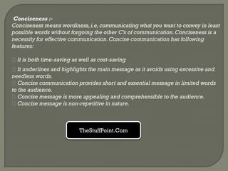 Seven C’s of Effective Communication: | PDF
