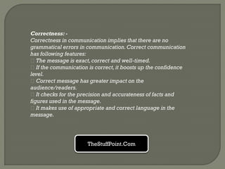 Seven C’s of Effective Communication: | PPT