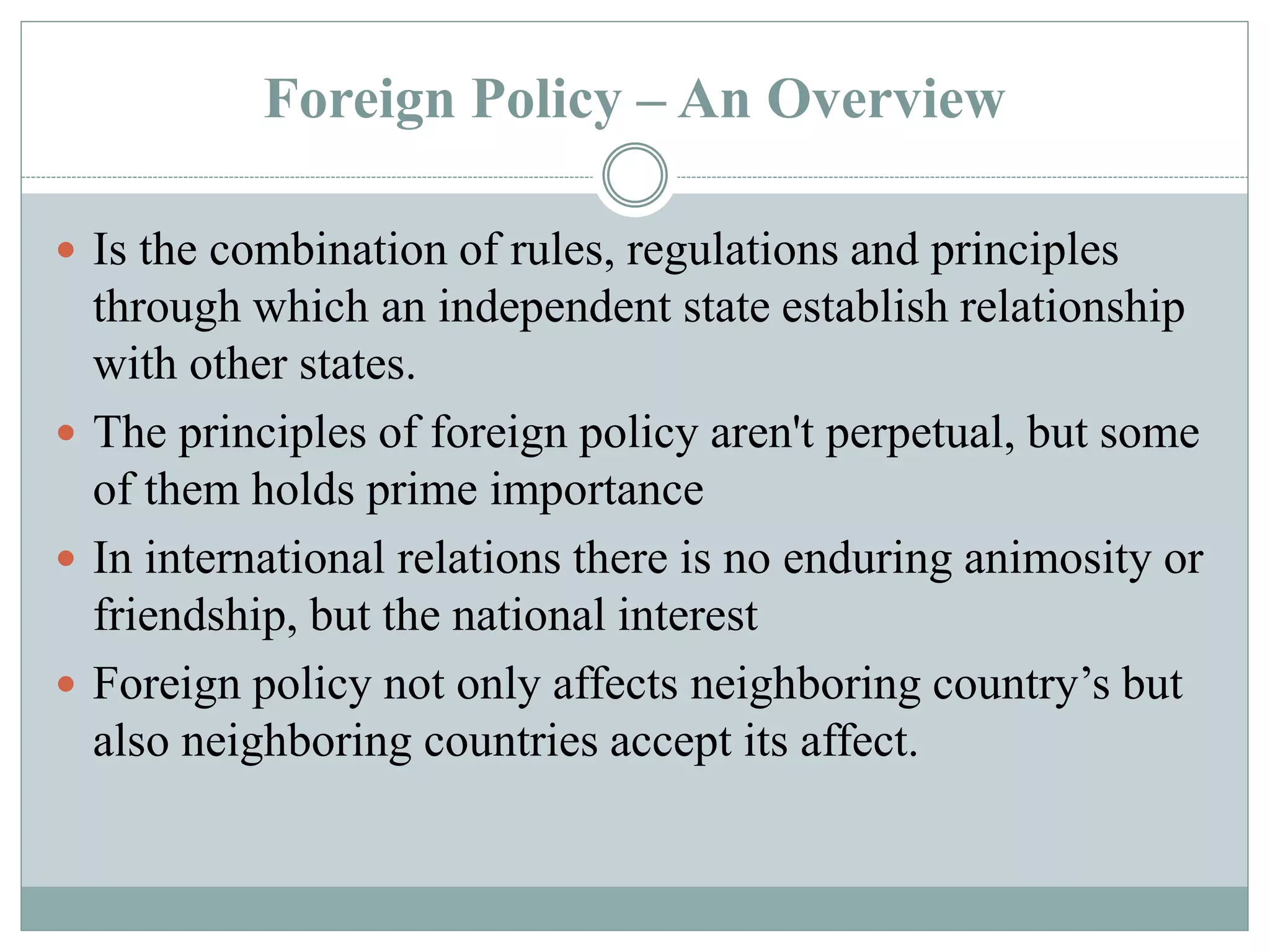 FOREIGN POLICY | PPTX