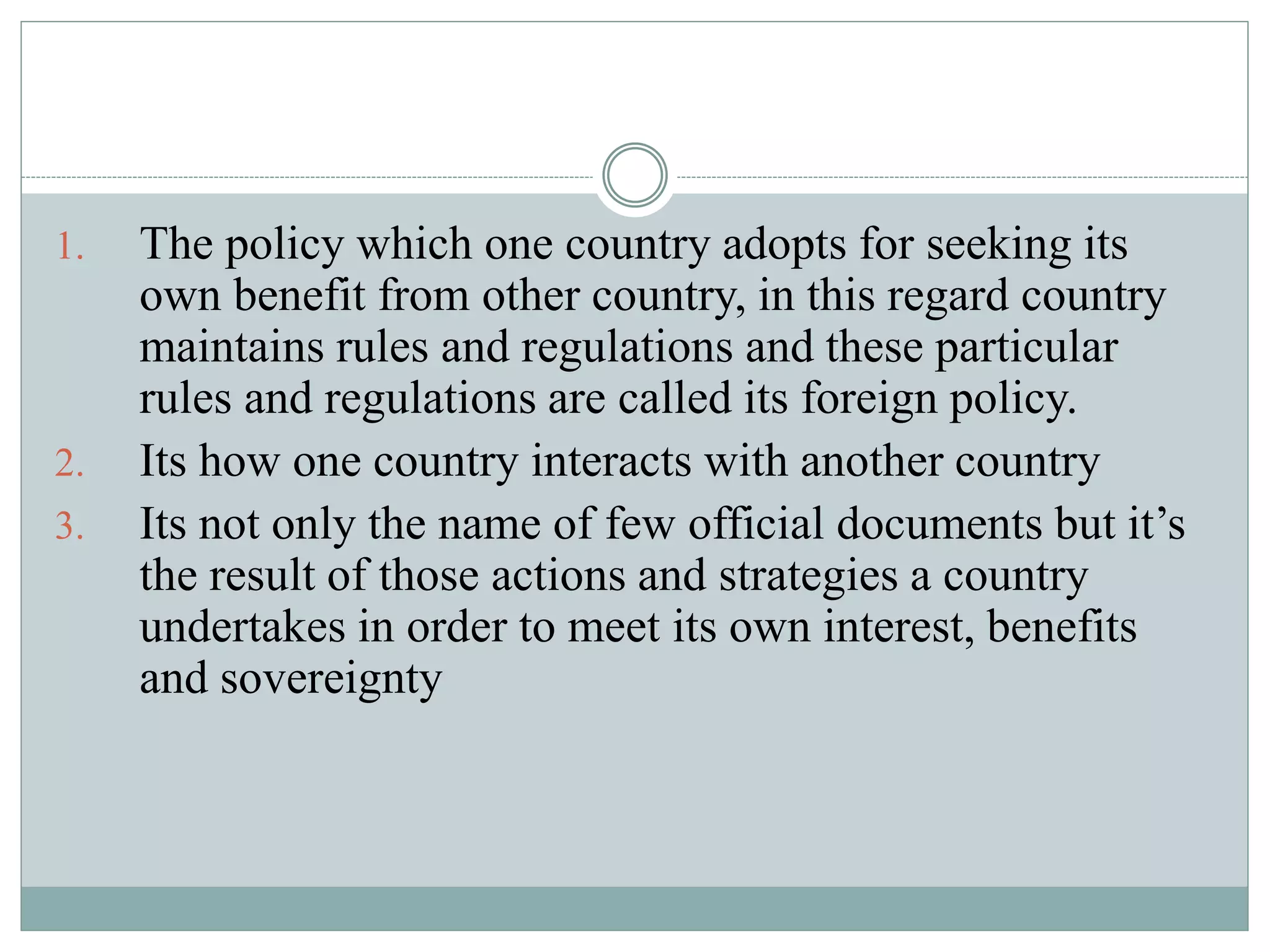 FOREIGN POLICY | PPTX