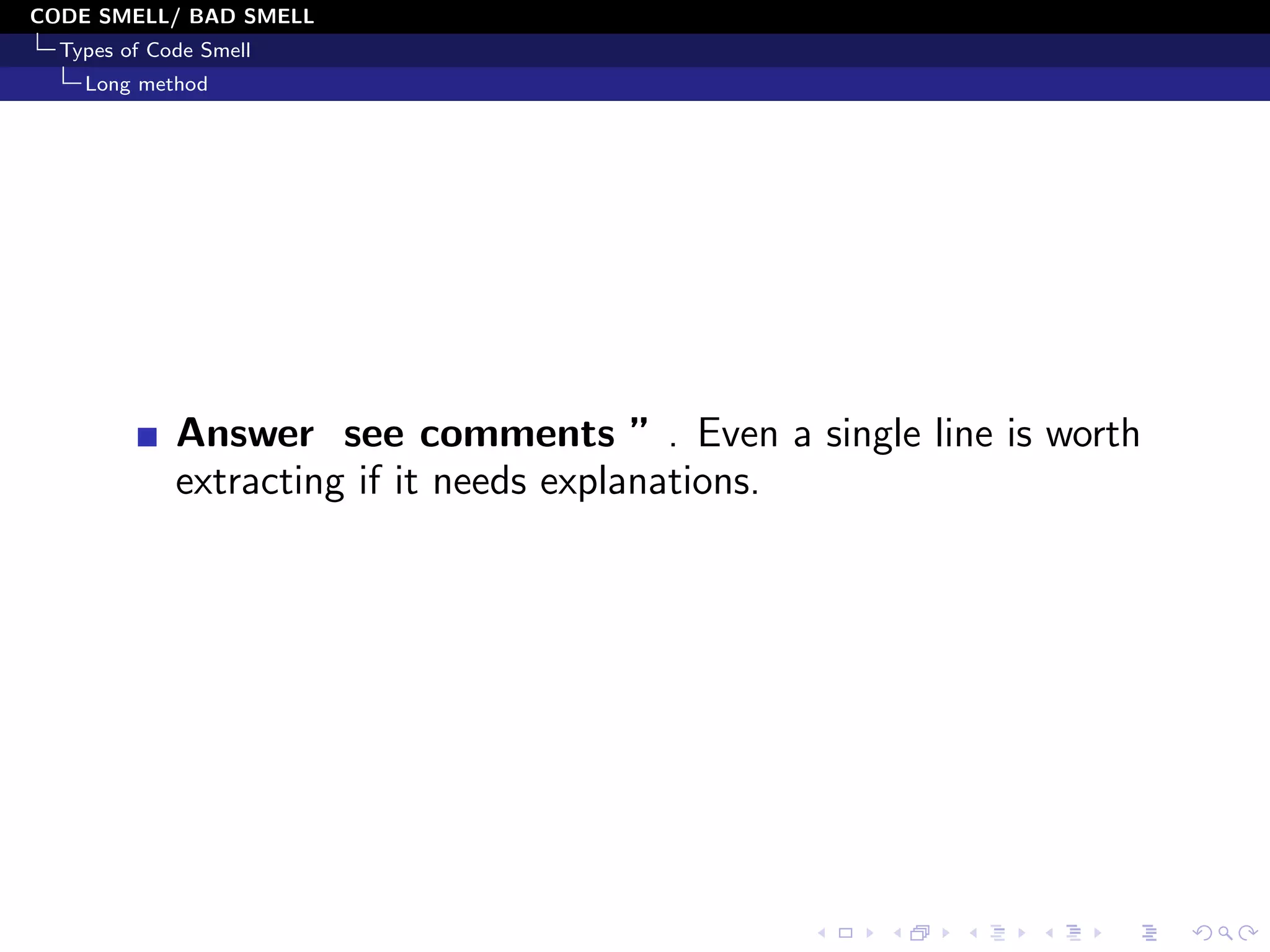 Code Smells and Its type (With Example) | PDF