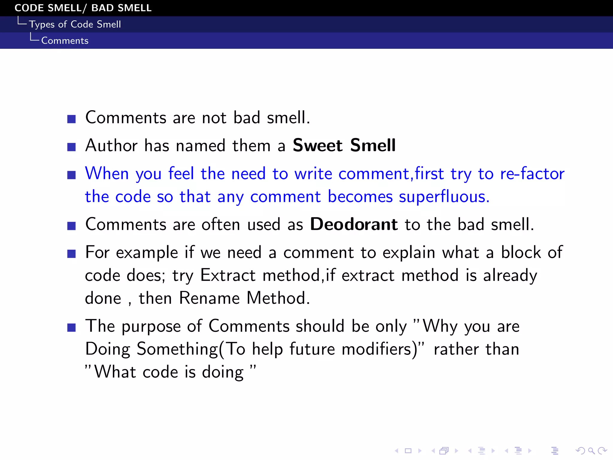 Code Smells and Its type (With Example) | PDF