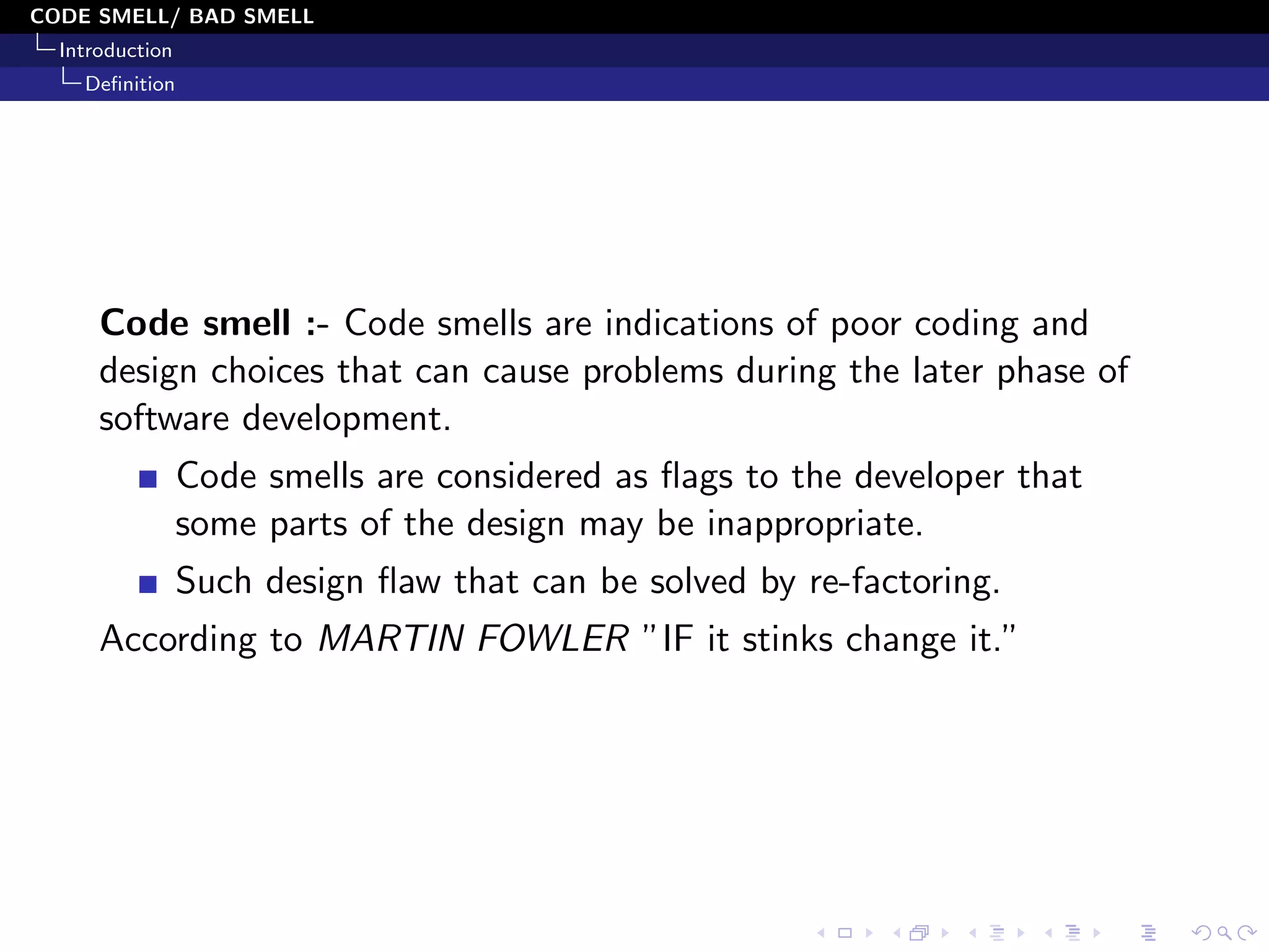 Code Smells and Its type (With Example) | PDF