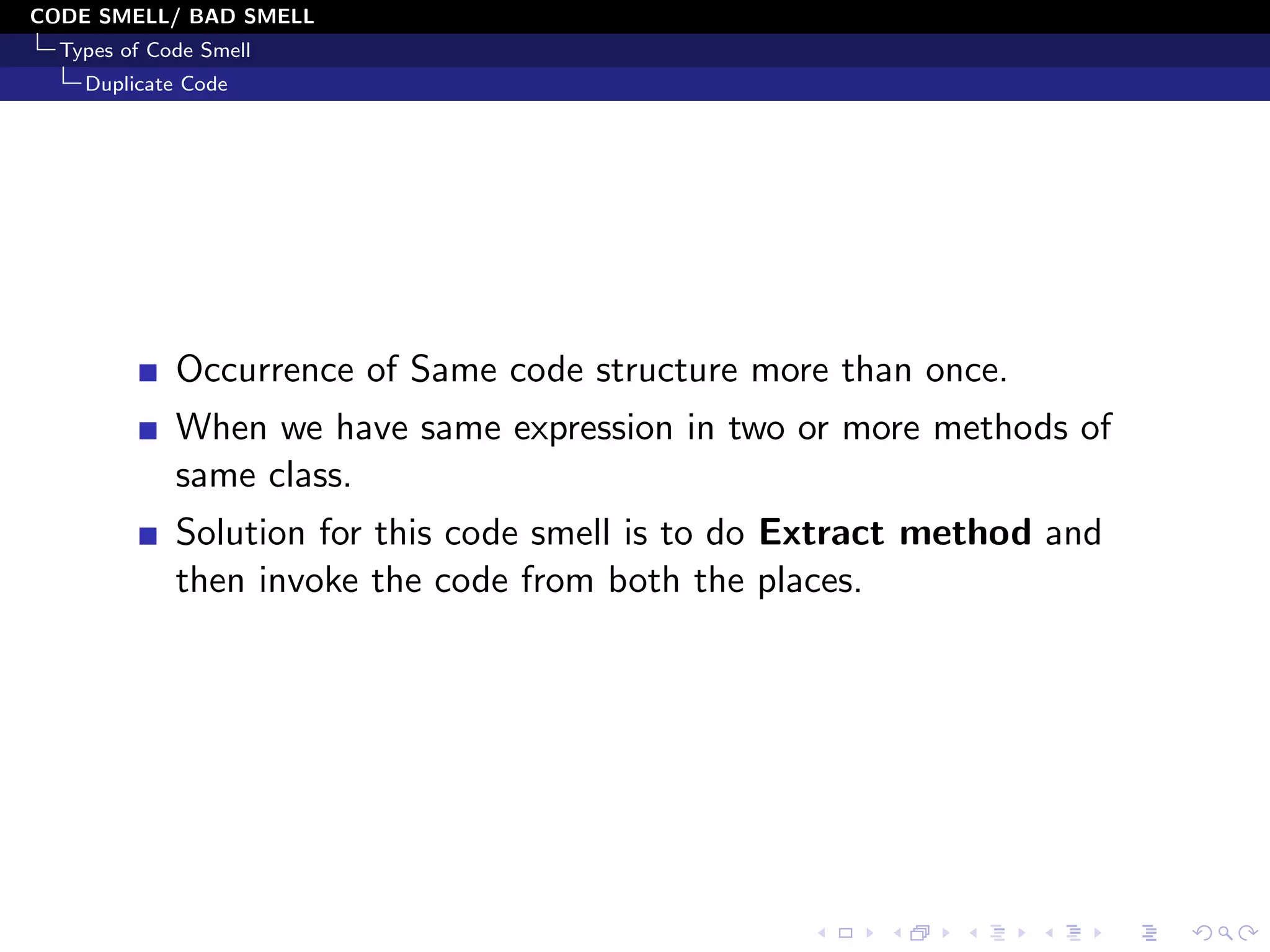 Code Smells and Its type (With Example) | PDF