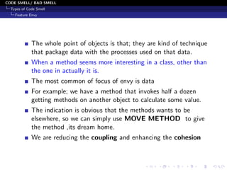 Code Smells and Its type (With Example) | PDF