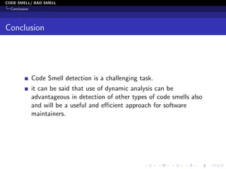 Code Smells and Its type (With Example) | PDF