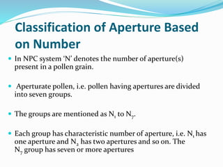 Classification of pollen and spores | PPTX