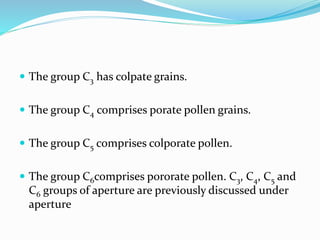 Classification of pollen and spores | PPTX