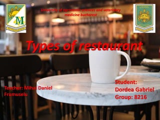 Types of restaurant | PPT