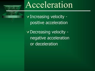 Acceleration | PPT