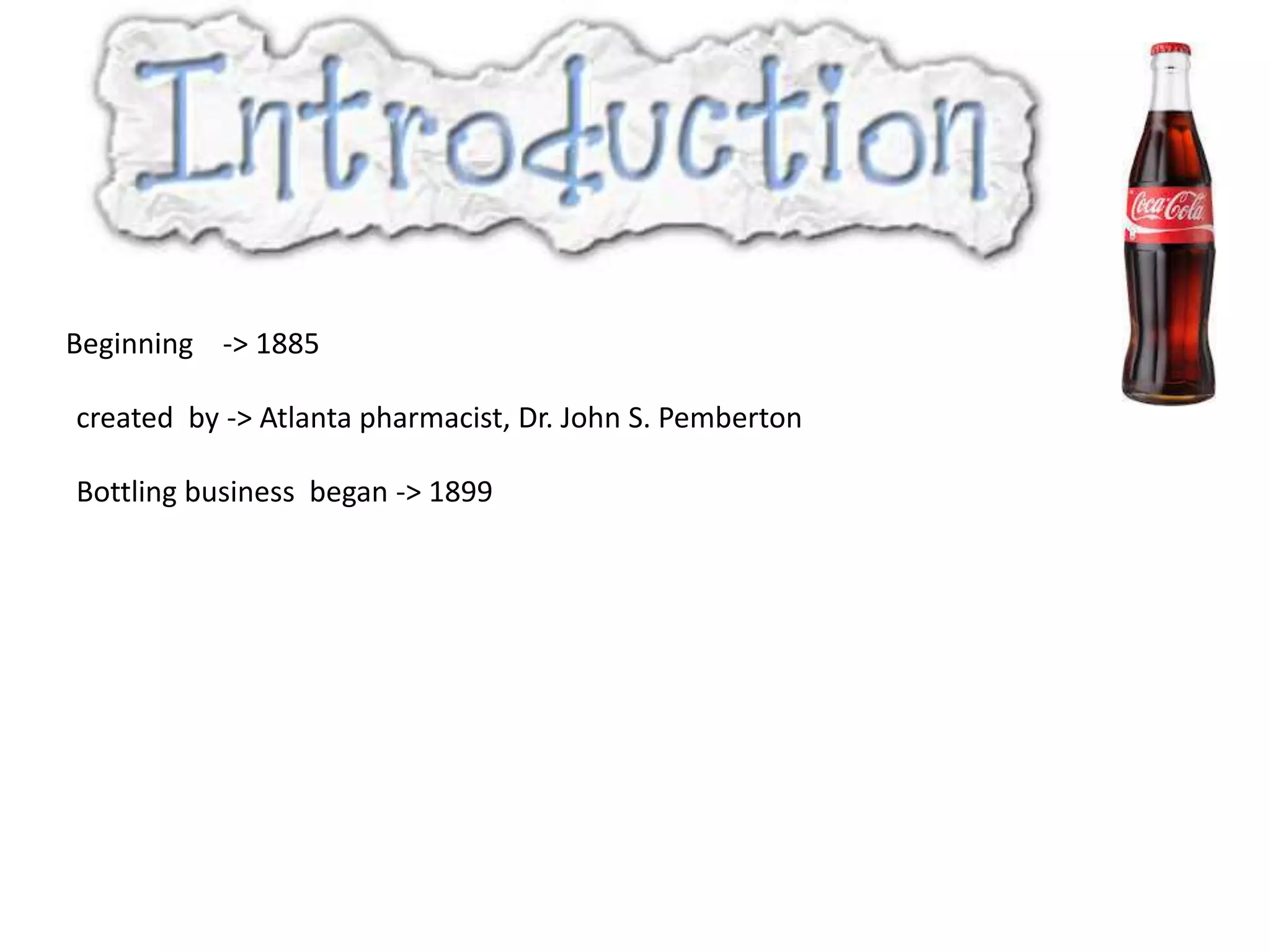 Presentation on Coca-cola | PPTX