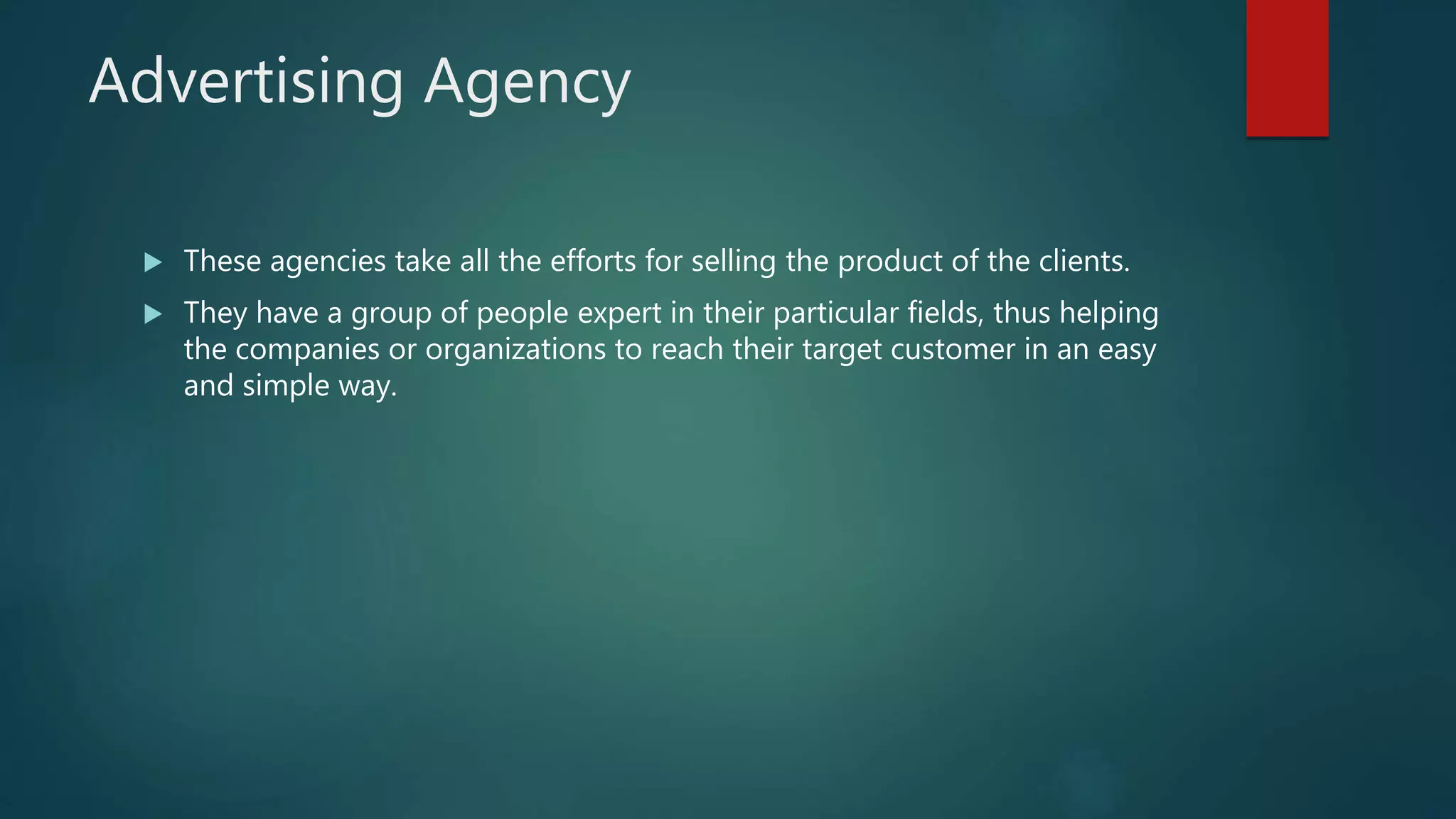 Advertising agency- overview | PPTX