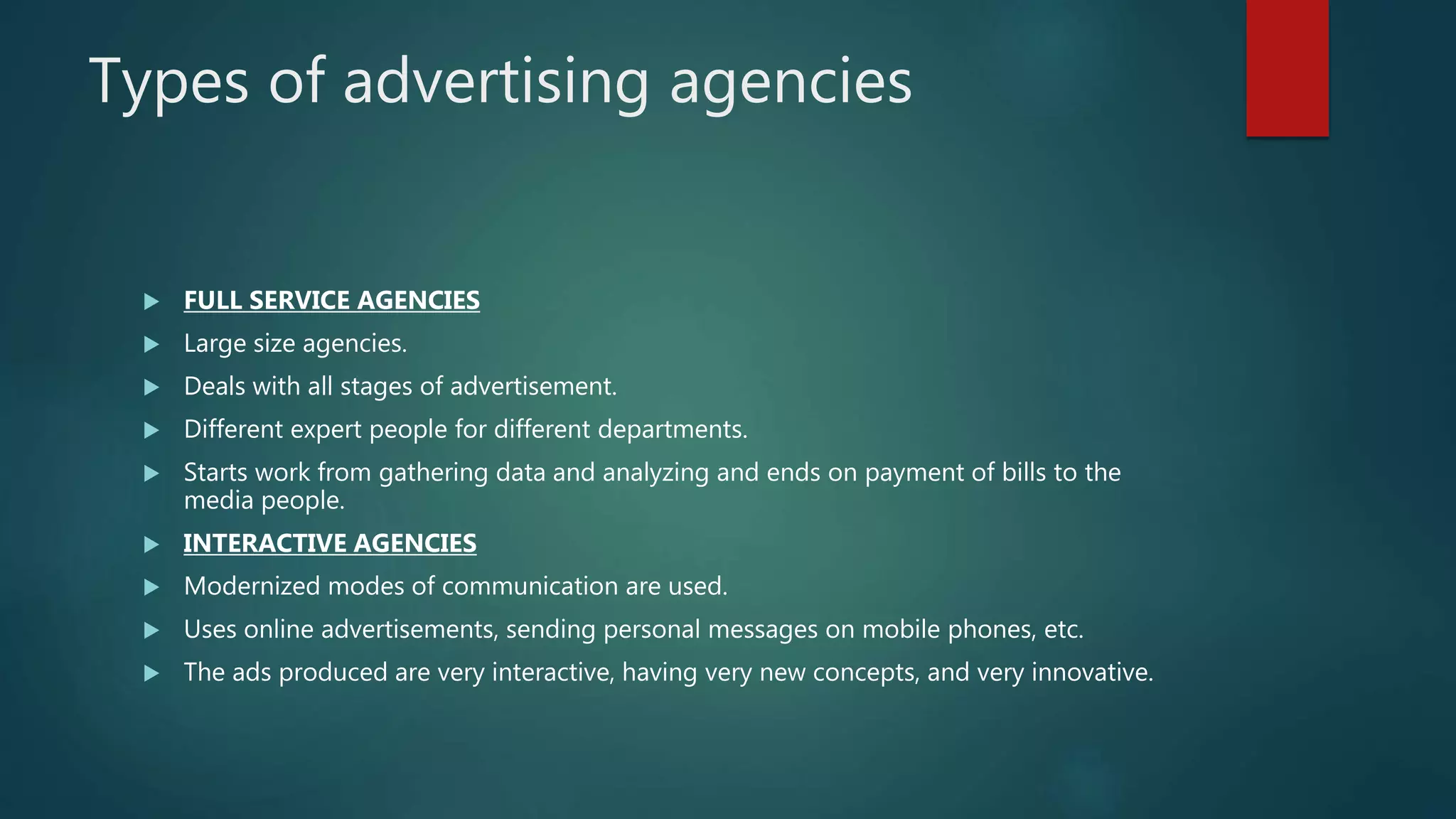 Advertising agency- overview | PPTX