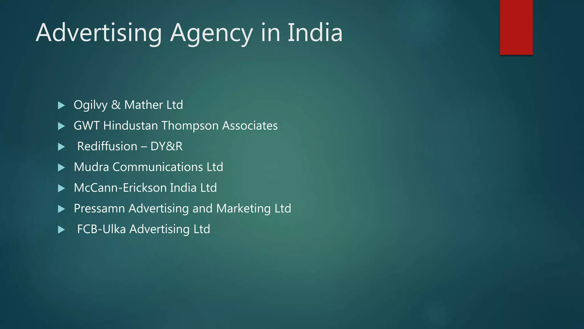 Advertising agency- overview | PPTX