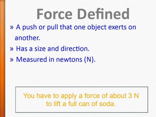 Introduction to Forces | PPT