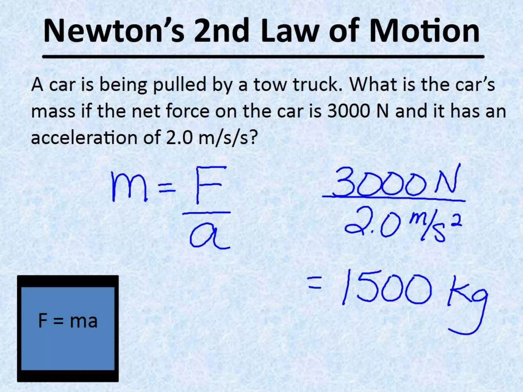 Newton's Second law | PPTX