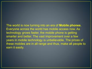 Advantages and Disadvantages of Mobile Phones | PPTX